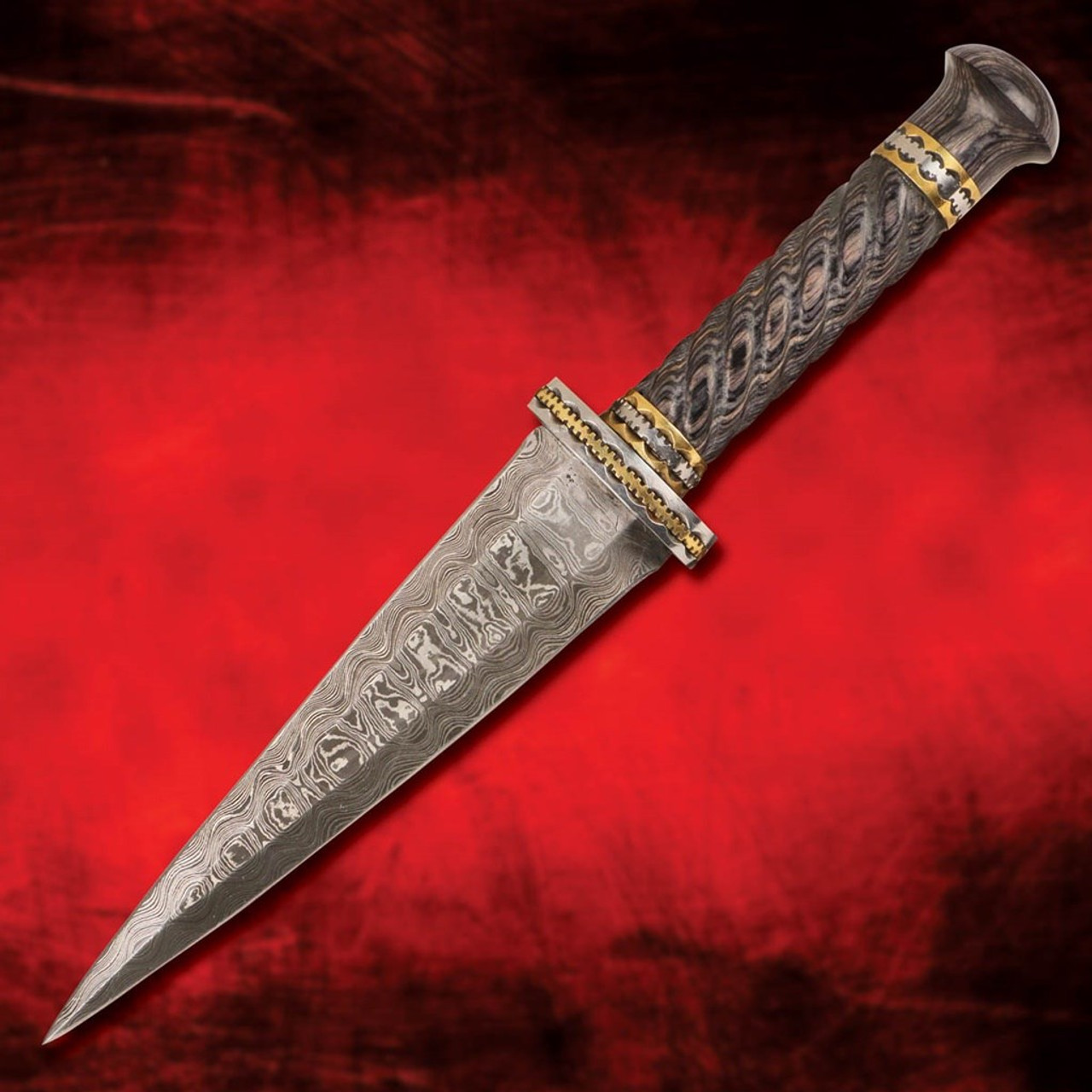 Damascus Dragon’s Tooth Dagger – Medieval Replicas